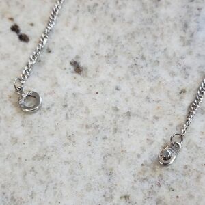CHANEL | Jewelry | Authentic Chanel Silver Dog Tag On Stainless Steel ...